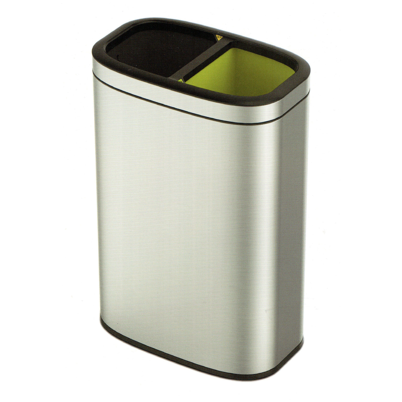 M&K WASTE BIN SQUARE 10L+10L STAINLESS STELL - PT. Panca Utama
